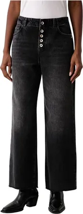 Patrizia Pepe Jean large - Femme - Jeans - Noir - Taille: W29