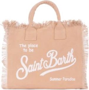 Saint Barth Femme, Sacs, Beige, Taille: ONE Size Logo Tote Bag