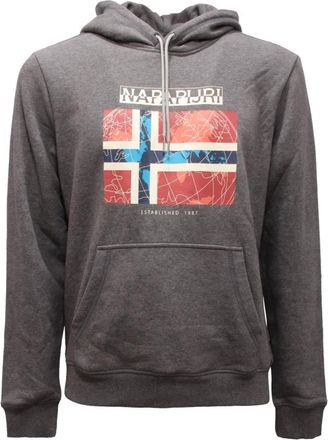 Napapijri Homme, Sweatshirts et sweats &agrave; capuche, Gris, Taille: M B-Guiro H1 SweaT-shirt