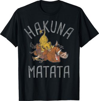 Disney The Lion King Group Shot Hakuna Matata Fade T-Shirt