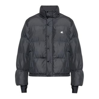 Courr&egrave;ges Isolierte Jacke mit Logo - - Jackets - Herren - Schwarzk - M