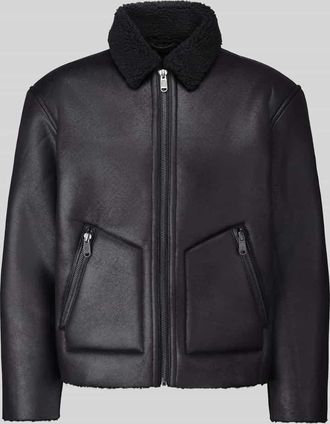 Only & Sons Kunstlederjacke mit Shearlingkragen