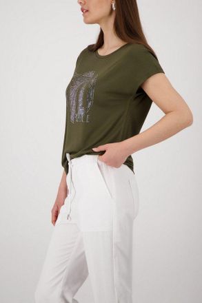 Monari T-Shirt Shirt Schmuck Regular fit mit Strasssteinen