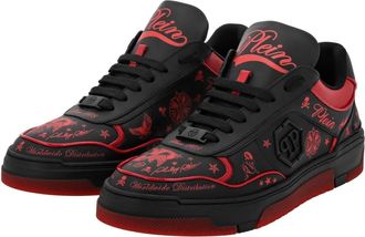 Philipp Plein Low-Top Sneaker - Lo-Top Turnschuhe - Gr. 42 (EU) - in Schwarz - f&uuml;r Damen