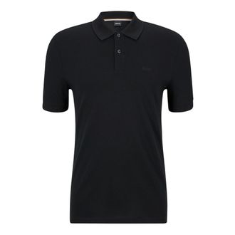 HUGO BOSS Homme, Tops, Noir, Taille: S Polo Pallas Piqu&eacute; Noir