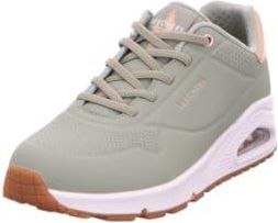 Skechers Uno-Shimmer Away Baskets compensées à Enfiler pour Femme, Sauge, 40 EU