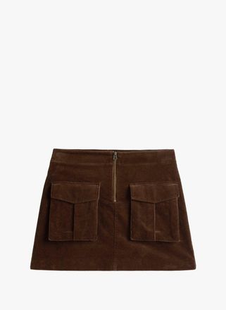 Tommy Hilfiger Mini-jupe en velours c&ocirc;tel&eacute; &agrave; poche cargo