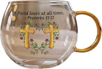 Generico Tasse dHalloween : mat&eacute;riau en verre avec un design mignon peint et effrayant, tasse &agrave; caf&eacute; r&eacute;sistante &agrave; haut niveau | Drinkware polyvalent pour bar d