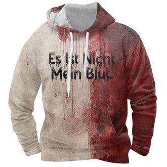 Generic Sweat &agrave; capuche &agrave; manches longues pour homme, d&eacute;contract&eacute;, ample, confortable, pour les jeux de r&ocirc;le, beige, XXL