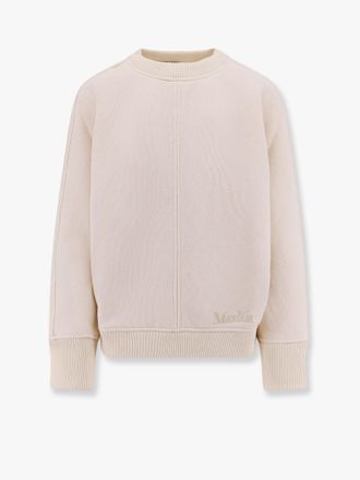 Max Mara Cral cotton sweater with max mara embroidery - MAX MARA - gender_Woman