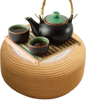 Generic Roard Ottoman - Ottomane für den Außenbereich, wasserdicht, Schaukelstuhl mit Deckel, Tatami-Bodenkissen für die des Lebens an der Küste des Gartens, 