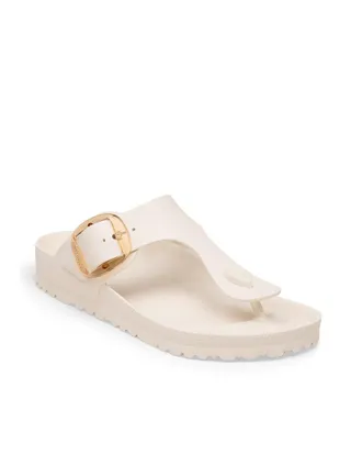 Birkenstock Womens Sandals Gizeh Eggshell Eva Slippers Flat Shoes
