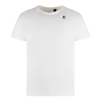K-Way Edouard Cotton Crew-neck T-shirt - Homme - Tops - Blanc - Taille: 2XL