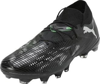Puma Future 8 Match FG/AG, Unisex Fussballschuh, PUMA Black-PUMA Silver-Fluo Green
