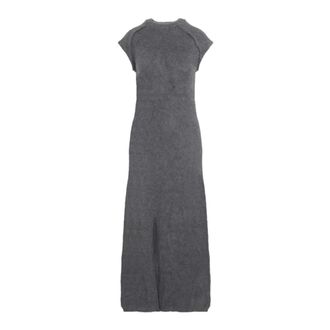 Jil Sander Femme, Robes, Gris, Taille: 36 FR Knit Long Dress