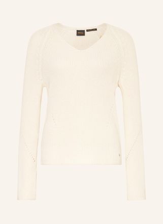 HUGO BOSS Pullover Fardellina weiss