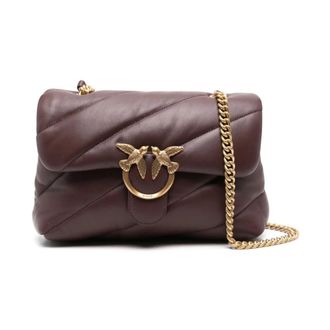 Pinko Love Birds Braune Schultertasche - - Bags - Damen - Braun - ONE SIZE