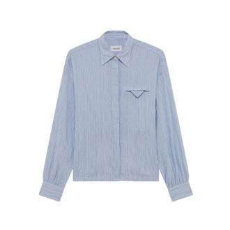 Amish Femme, Blouses et Chemises, Bleu, Taille: 38 FR Chemises