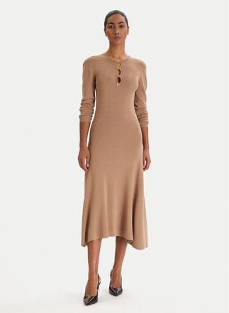 Karl Lagerfeld Strickkleid B1W13003 Beige Regular Fit