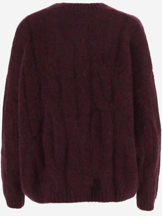 Allude Womens Cashmere And Silk Sweater Purple