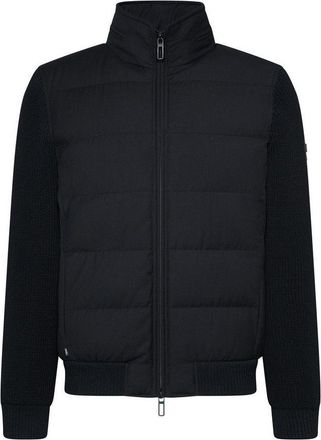 Digel Winterjacke Draco (1-St) Animal free Kunstdaunenf&uuml;llung, maskuliner Strick an den &Auml;rmel