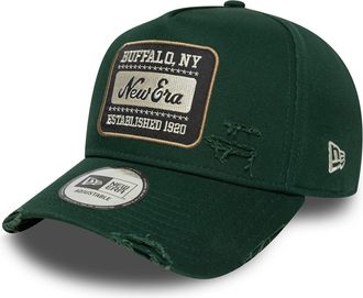 New Era A-Frame Trucker Cap - Patch WASH Dark Green