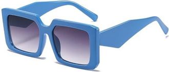 Generic Lunettes De Soleil D&eacute;coratives &Agrave; Monture Large For Femme Et Homme, Id&eacute;ales For Les Vacances Ou D&eacute;placements(Blue)