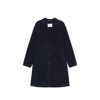 Nn.07 Manteau Kendrick long ample en laine m&eacute;lang&eacute;e