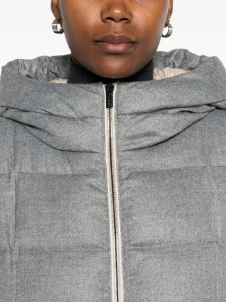 PESERICO Womens Quilted Hooded Coat Aw25 W