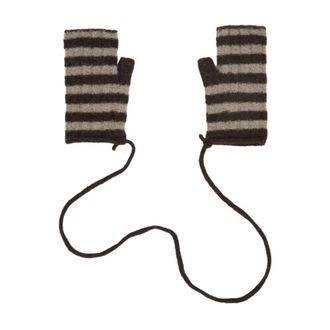 Rus Fingerlose Strickhandschuhe - - Accessories - Damen - Braun - ONE SIZE
