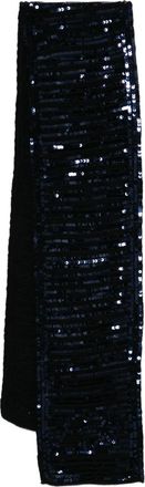 Bode écharpe brodée de sequins - Noir