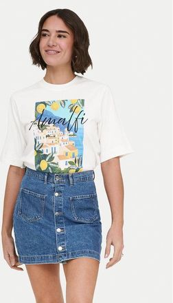 Only T-Shirt Vega 15375753 Creme Regular Fit