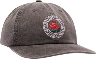 Obey Homme, Accessoires, Gris, Taille: ONE Size Pigment Studio 6 Panel Snapback