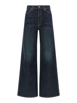 Khaite Schlagjeans - Blau