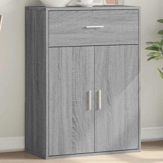 vidaXL Buffet sonoma gris 60x30x84 cm bois ding&eacute;nierie Vidaxl