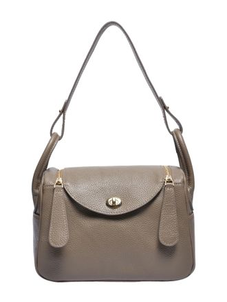 Luisa Vannini Beige Rindsledertasche