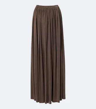 Max Mara Jupe longue &agrave; plis