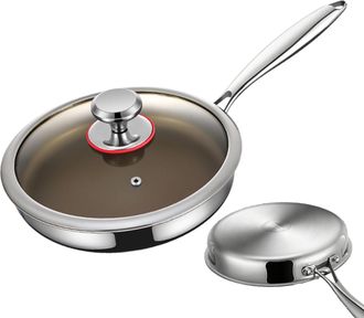 Generic Bratpfannen Mit Antihaftbeschichtung - Titanlegierung mit Hitzebest&auml;ndigem Griff,Antihaft Bratpfanne Zum Kochen | F&uuml;r Elektro-Keramik-Kochfeld Ofen Gr