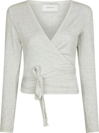 Neo Noir Femme, Tops, Gris, Taille: 44 FR Hauts &agrave; manches longues