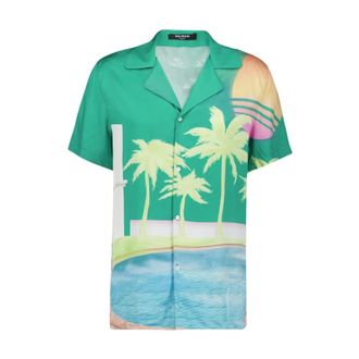 Balmain Homme, Chemises, Multicolore, Taille: L Chemise &agrave; Imprim&eacute; Palmier