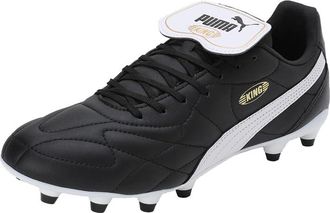 Puma Unisex King Top Fg/Ag Fu&szlig;ballschuhe, Puma Black Puma White Puma Gold, 42.5 EU