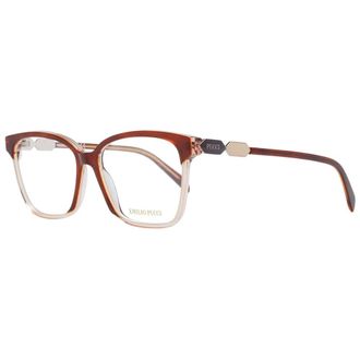 Pucci Femme, Accessoires, Brun, Taille: ONE Size Montures Optiques pour Femmes Marron Style Carré