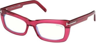 Tom Ford Femme, Accessoires, Rose, Taille: 55 MM Rectangular Optical Frame