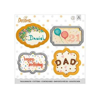 Decora 0255087 AUSSTECHER AUS KUNSTSTOFF RAHMEN 4-TLG