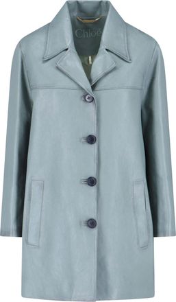 Chlo&eacute; Single-Breasted Lambskin Jacket