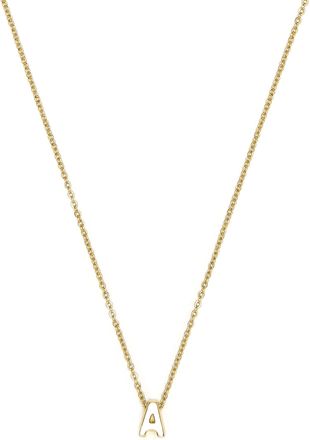 Luxenter Alphabet-Halskette mit 18-kar&auml;tigem Gold - Buchstabe A, Mediano, Metall, Ohne Edelstein