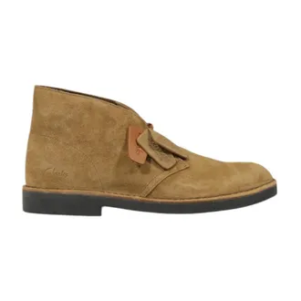 Clarks Homme, Chaussures, Beige, Taille: 41 EU Bottines à Lacets en Cuir Beige