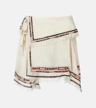 Isabel Marant Jupe portefeuille Feriel en soie