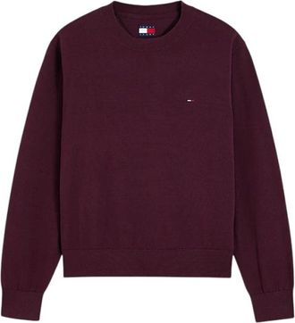 Tommy Jeans Boxy Rundhals-Pullover - - Knitwear - Damen - Braun - M