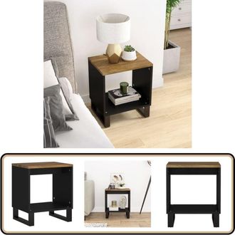 vidaXL Couchtisch 40x31x46 cm Massivholz Mango & Holzwerkstoff - Couchtisch - Wohnzimmertisch - Mangoholz - Holzm&ouml;bel - Beistelltisch